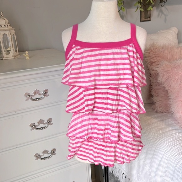 Limited Too | Shirts & Tops | Limited Too Tank Top Pink Stripe Shirt ...